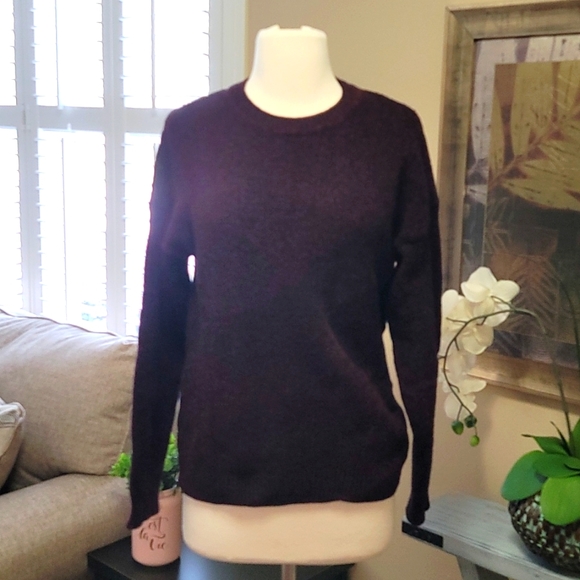 Murano | Sweaters | Murano Italia Womens Burgundy Wool Sweater | Poshmark